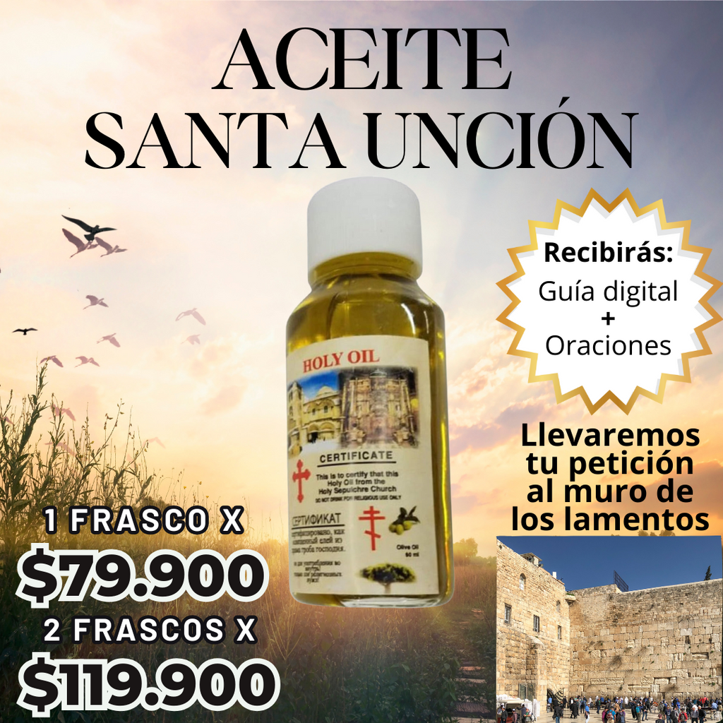 Aceite de la Santa Unción™️ De Tierra Santa a tu Hogar – tellegoacasa